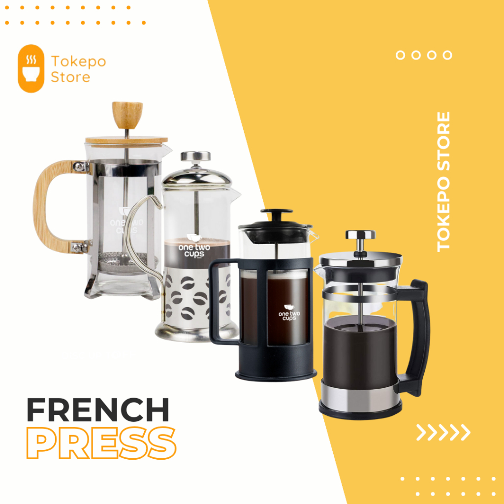 Jual One Two Cups Teko Penyaring Kopi French Press Coffee Maker Filter ...