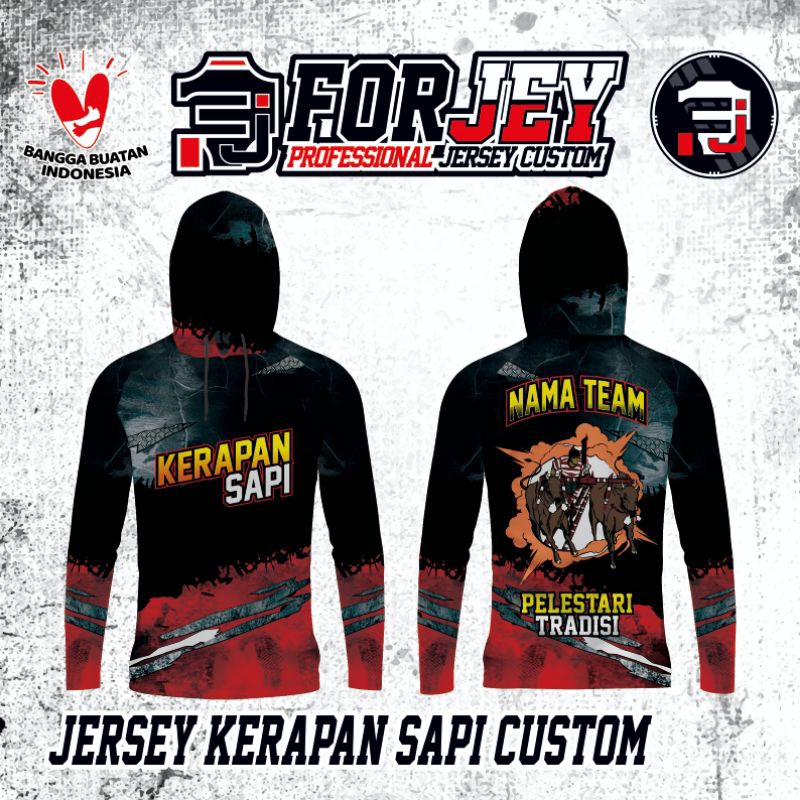 Jual JERSEY KERAPAN SAPI PROFESSIONAL CUSTOM | Shopee Indonesia