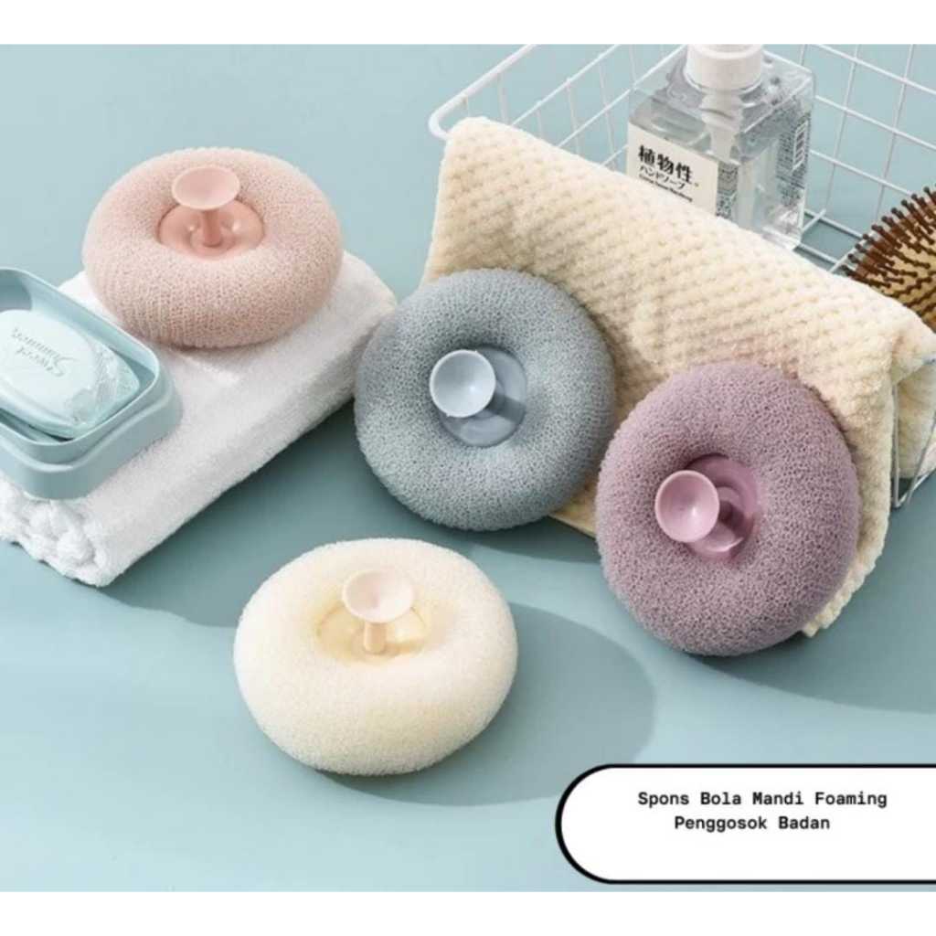 Jual (RM8) Spons Bola Mandi Jaring Pembersih Daki / Bath Ball / Body ...