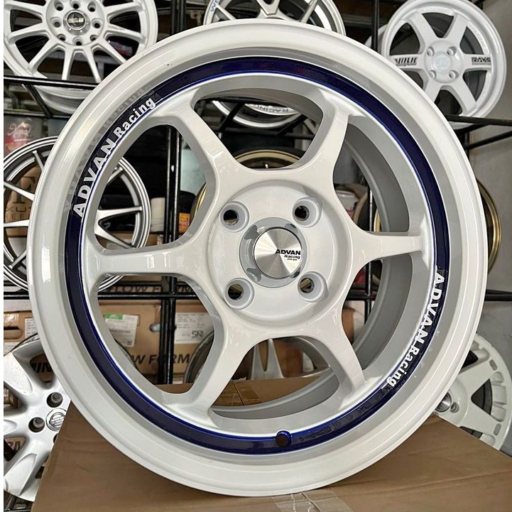 Jual velg advan rg Ring 15x6.5 pcd 4x100 et 42 mobil brio,yaris,jazz ...
