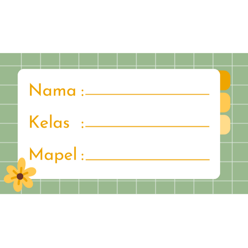 Jual Stiker Mata Pelajaran Sekolah SD SMP SMA Label Buku Pelajaran ...