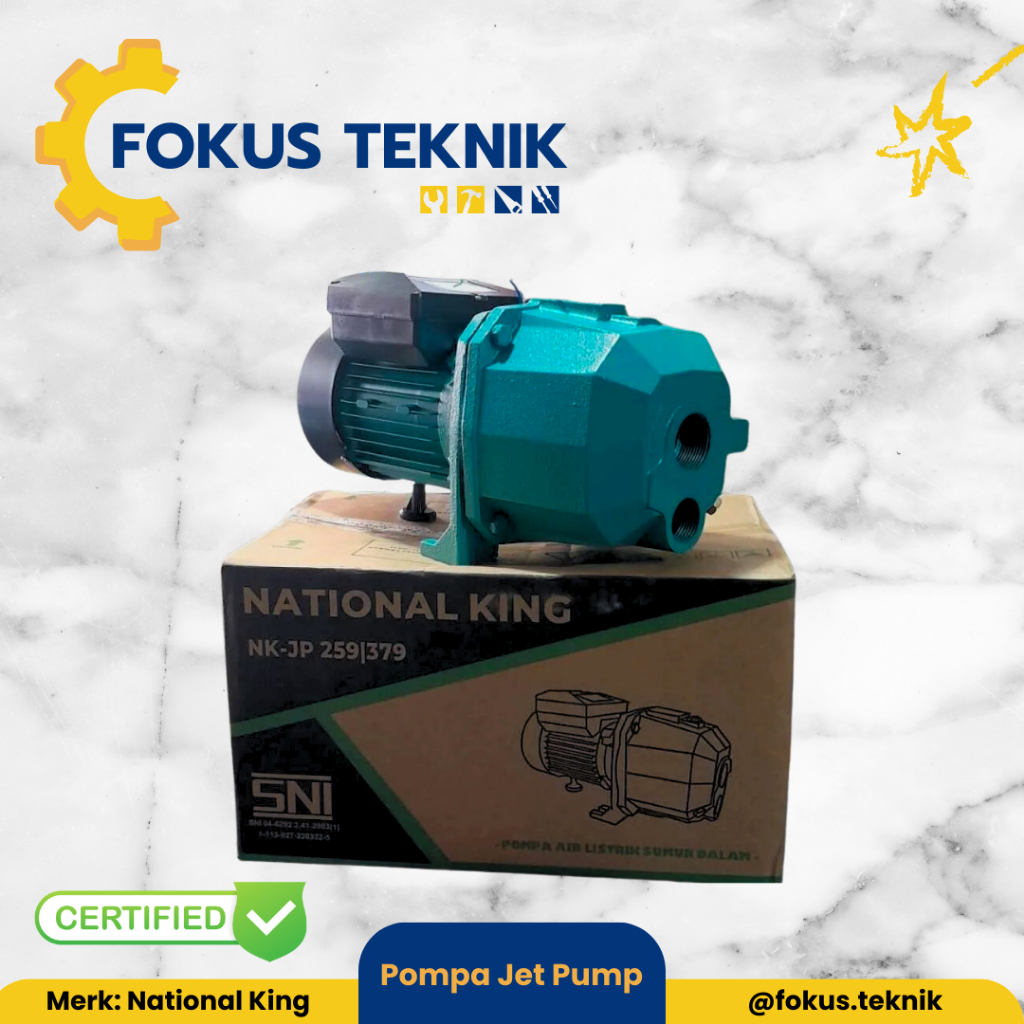 Jual NATIONAL KING Mesin Pompa Air Jet Pump Sumur Dalam 30 Meter 250 ...