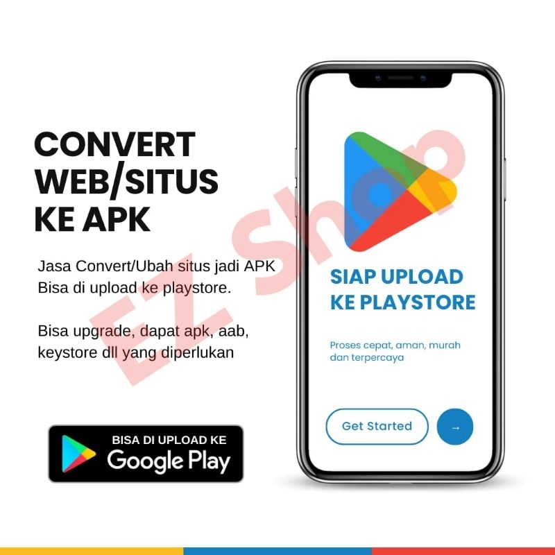 Jual Jasa convert situs/web jadi aplikasi Android apk atau aab siap upload ke Playstore | Shopee ...