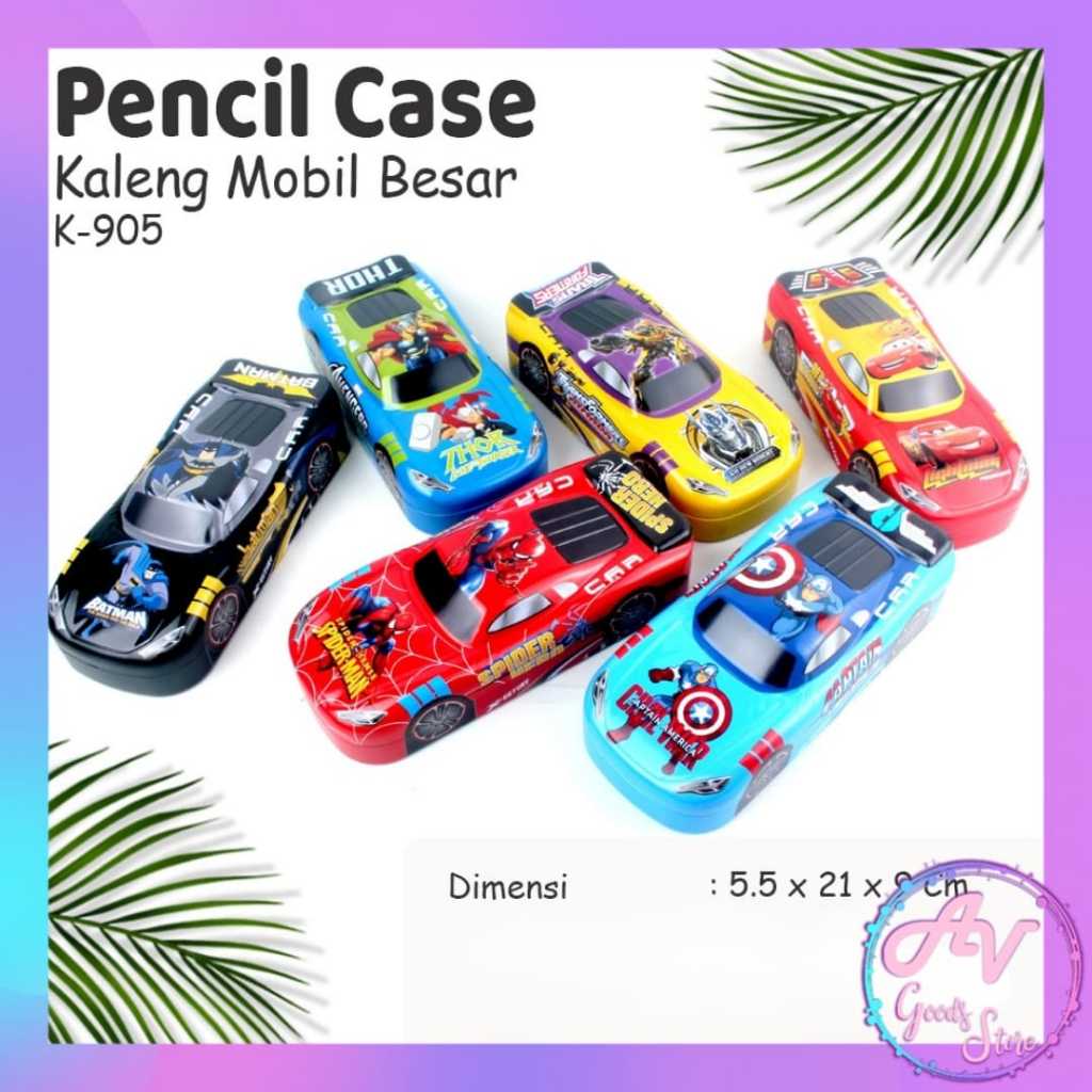 Jual Kotak Pensil Mobil / Tempat Pensil / Kotak Pensil Kaleng Mobil ...