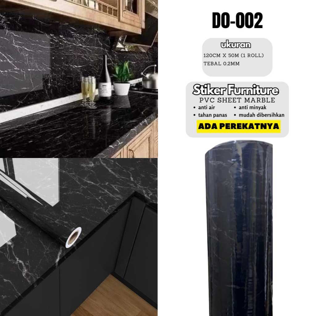 Jual PVC SHEET (Sudah ada Lem)//Deco Sheet pelapis furniture/ sticker ...