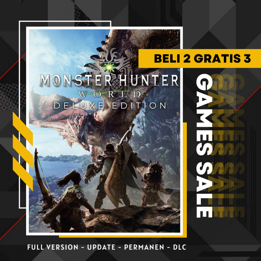 Jual MONSTER HUNTER WORLD DELUXE EDITION - GAME PC - GAME LAPTOP - PC GAMES | Shopee Indonesia