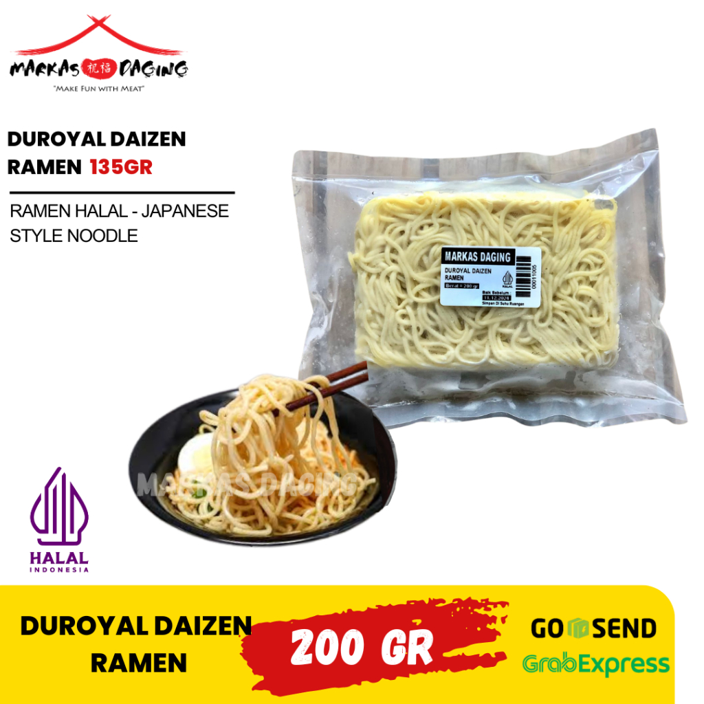 Jual Duroyal Daizen Ramen Halal Import 200gr || Ramen Noodle Jepang - Markasdaging | Shopee ...