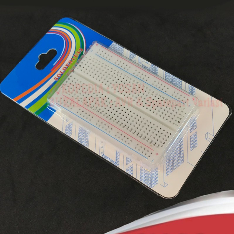 Jual MINI SOLDERLESS BREADBOARD 400 TIE POINTS 400 TITIK COCOK DGN MB102 | Shopee Indonesia