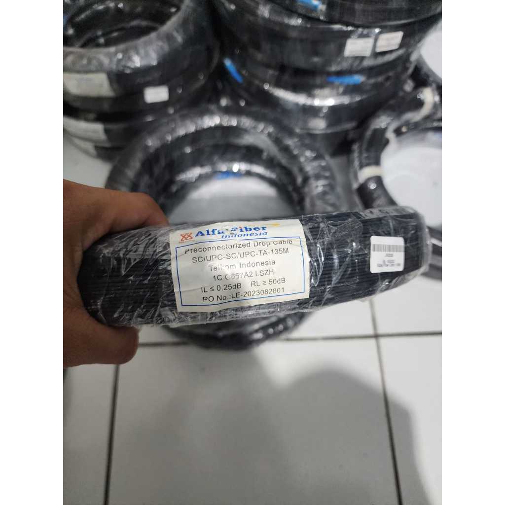Jual Kabel Fiber Optik 135 Meter | Kabel Drop Core | Kabel SC Precon ...