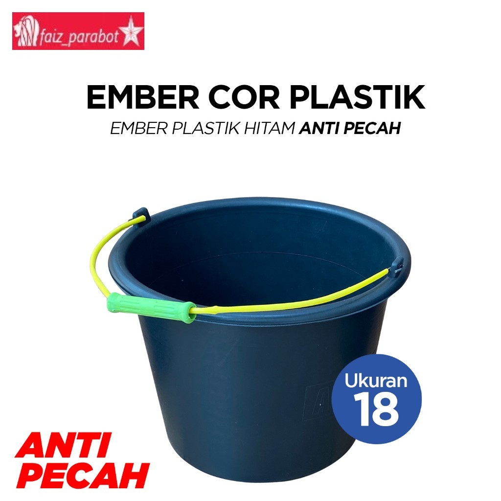 Jual EMBER COR WARNA HITAM EMBER COR 18 BOLA DUNIA EMBER ANTI PECAH ...