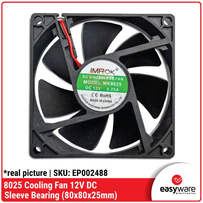 Jual Fan 8cm 12V 5V DC BRUSHLESS FAN Kipas Pendingin 8x8 cm Fan 8025 ...