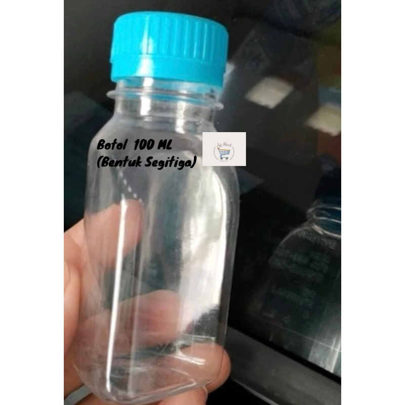 Jual Botol Plastik Segitiga 100 ml / Botol Jelly / Botol Pudot / Botol ...