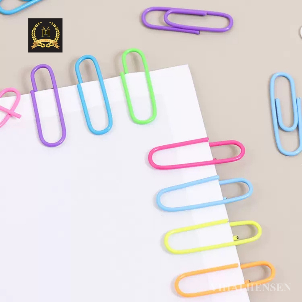 Jual [Y&H] Deli Paper Clips Warna-Warni Klip Penjepit Kertas -YH4000 ...