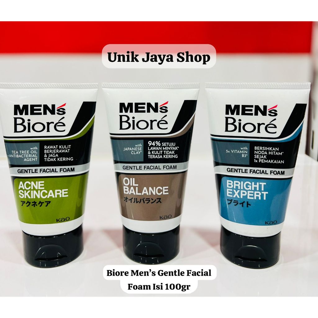 Jual Biore Men Gentle Facial Foam - Sabun Cuci Muka Pria - Semua Variant | Shopee Indonesia