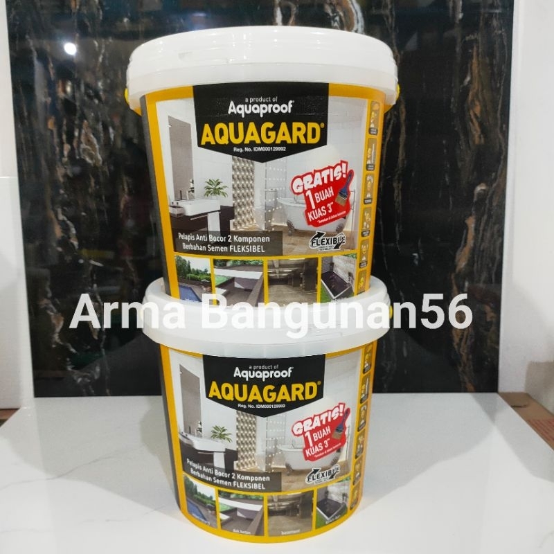 Jual Pelapis Anti Bocor AQUAGARD 4KG / Pelapis Kolam Ikan / Pelapis ...