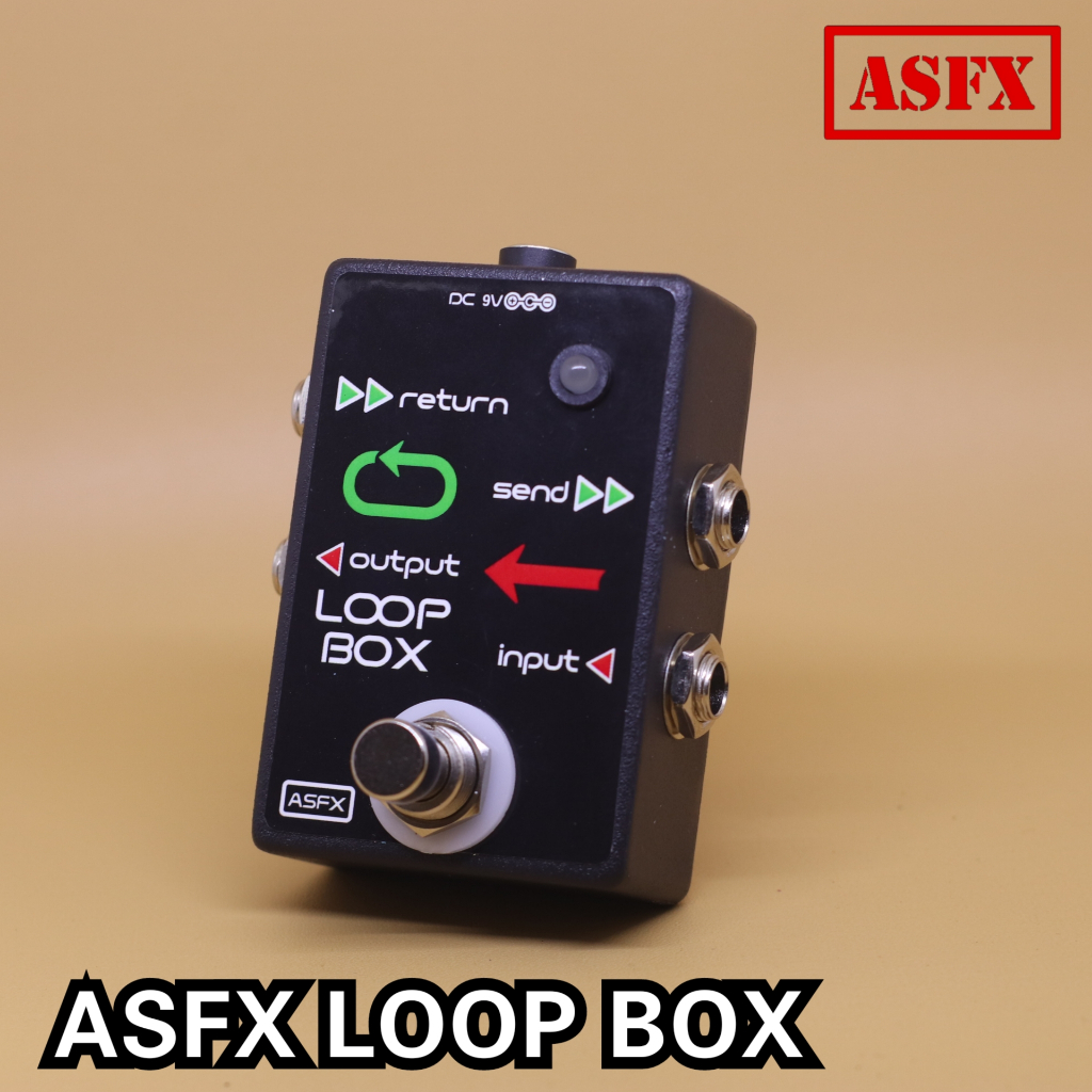 Jual ASFX LOOP BOX efek AB Switch true bypass looper untuk gitar dan ...