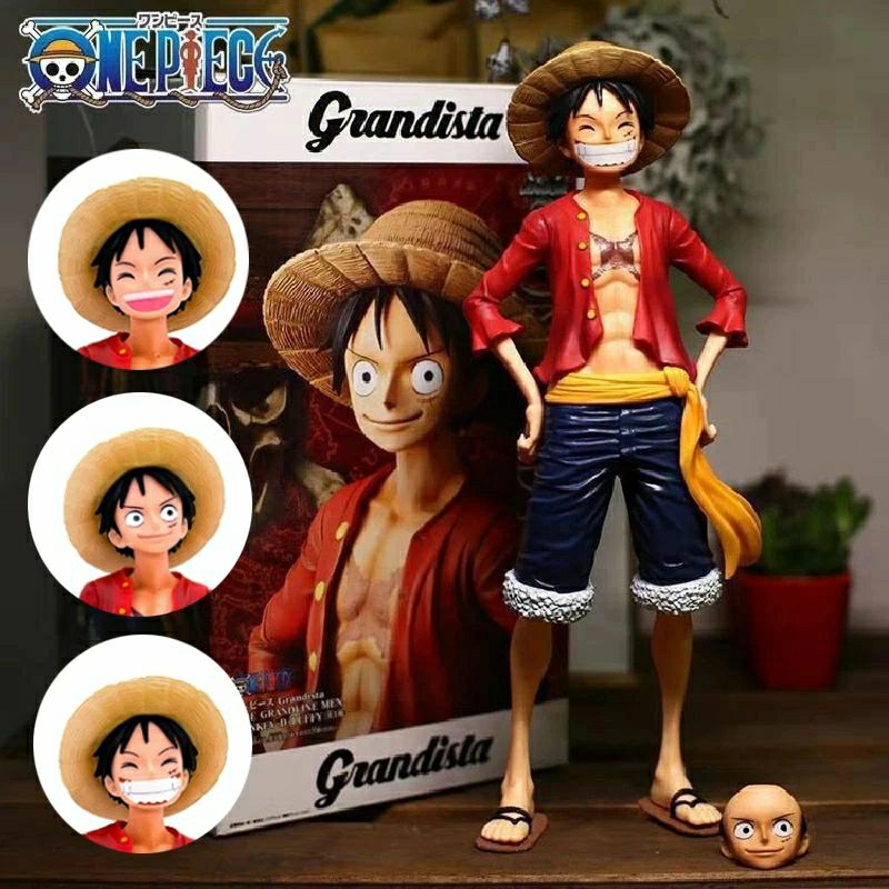Jual Action Figure One Piece Luffy 28cm 3 muka | Shopee Indonesia