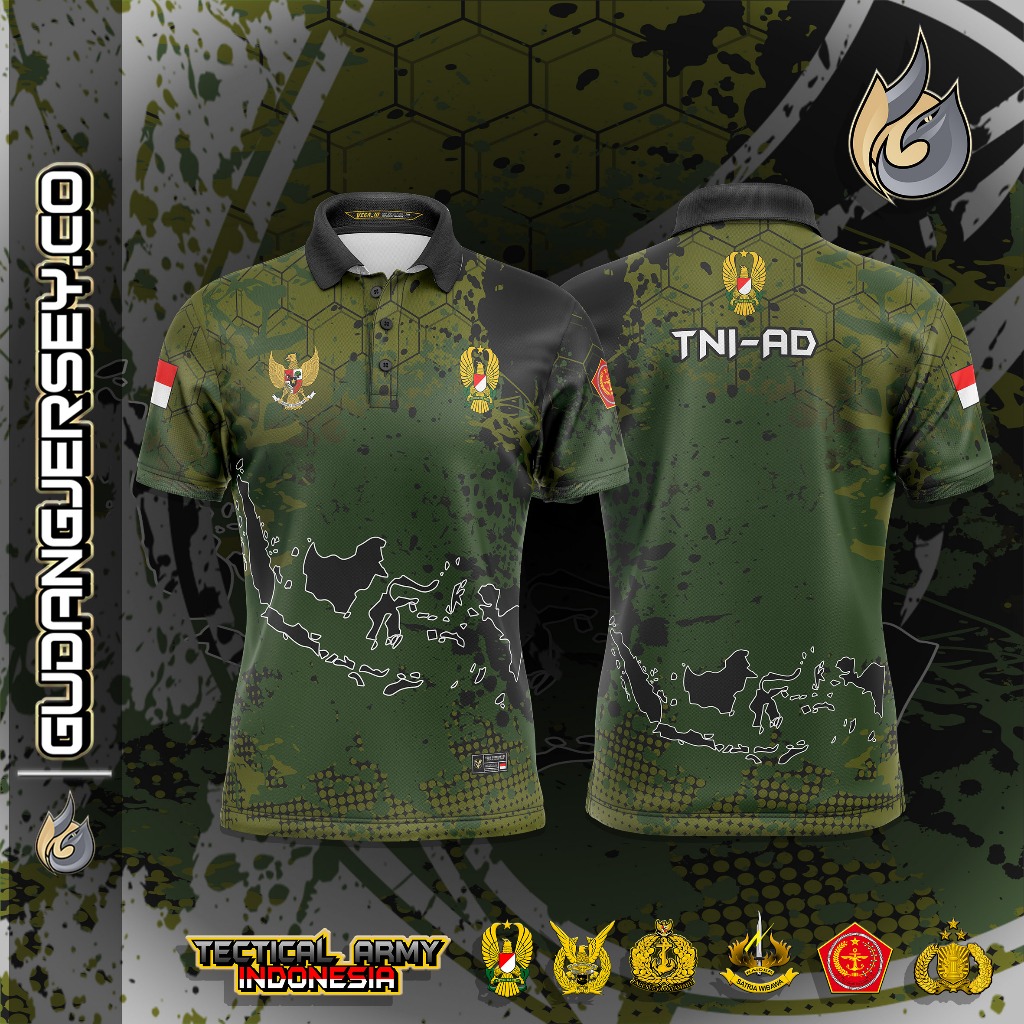 Jual JERSEY TNI AD / TNI AL / TNI AU / POLRI FREE CUSTOM LOGO | Shopee ...