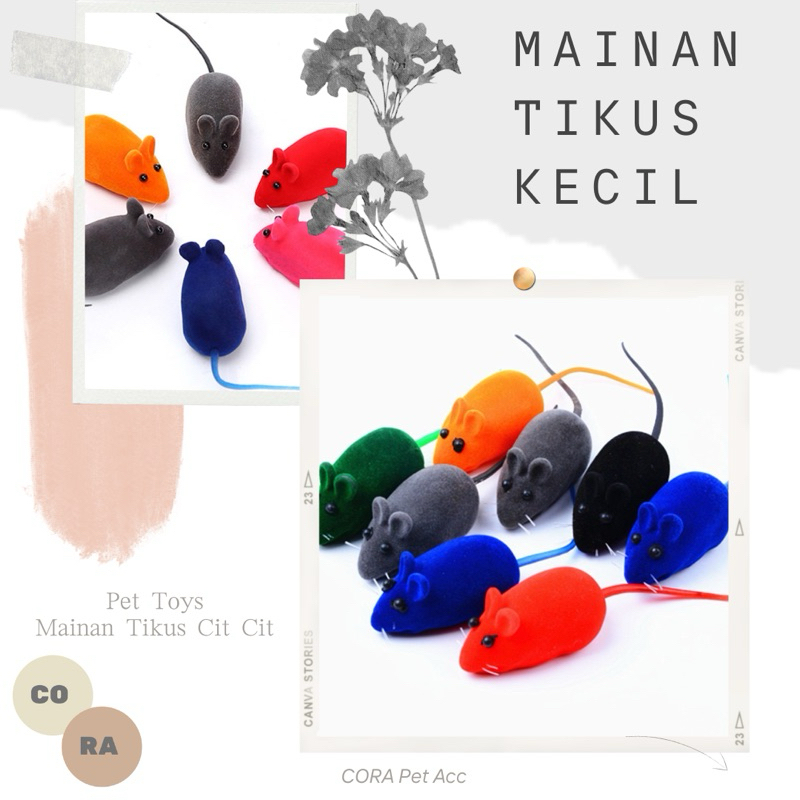 Jual [CORA] PET TOYS Tikus Mini Bunyi Cit Cit Mainan Kucing | Shopee ...
