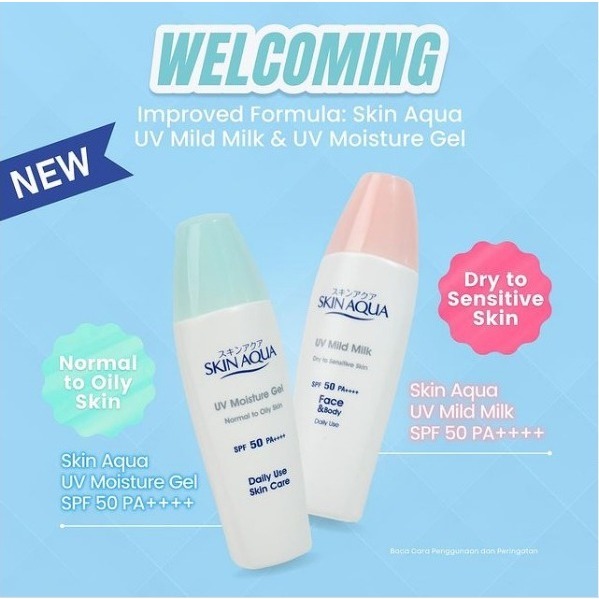 Jual [BPOM] [COD] SKIN AQUA Tone Up UV Essence | UV Moisture Milk SPF ...