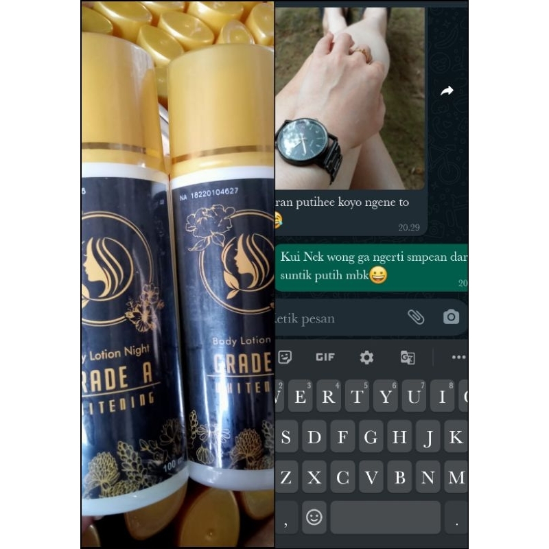 Jual Handbody Hb grade A dosis Forte 1 paket siang dan malam | Shopee ...
