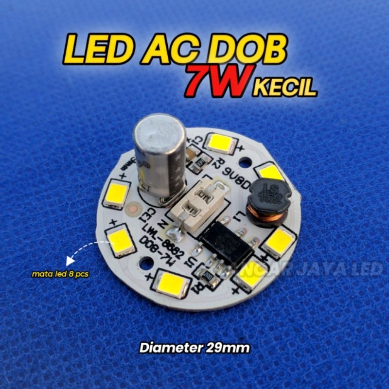 Jual PCB LED AC ( DOB ) 7 Watt -KECIL- | Shopee Indonesia