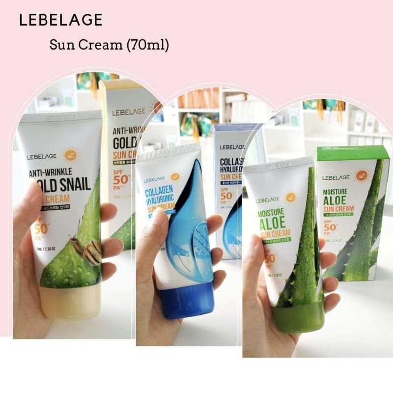 Jual LEBELAGE SUNCREAM SERIES SPF 50+ PA+++ 70ml ORI KOREA | Shopee ...