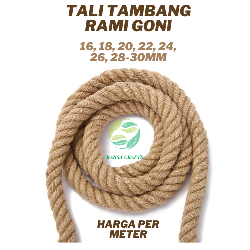 Jual TALI TAMBANG GONI 16 - 30 MM METERAN - TALI TARIK TAMBANG PENGIKAT ...