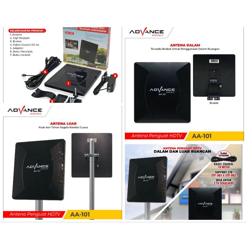 Jual Antena indoor outdoor Advance | Shopee Indonesia