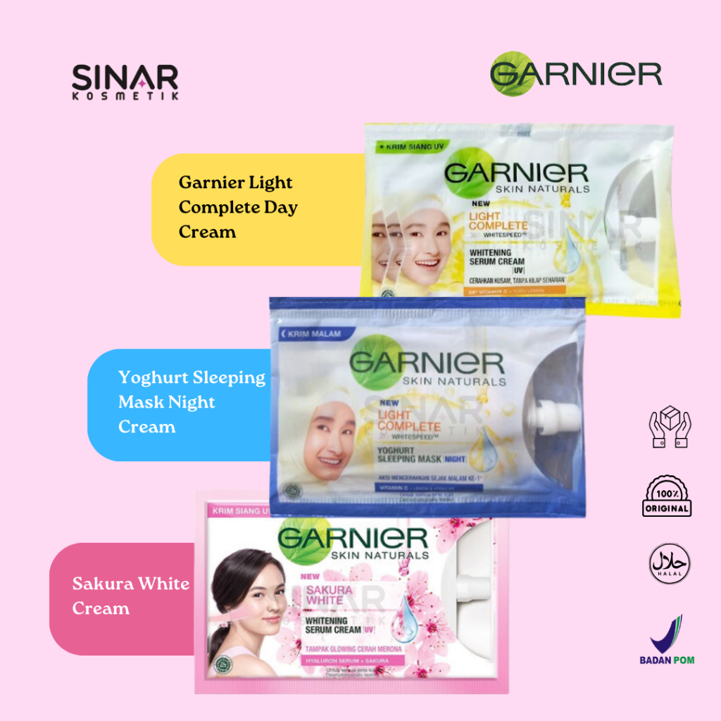 Jual Garnier cream sachet 7ml | Shopee Indonesia