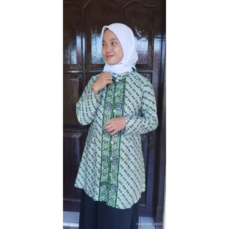Jual BATIK FATAYAT NU BAHAN SEMI SUTRA TUNIK FATAYAT SEMI SUTRA ...