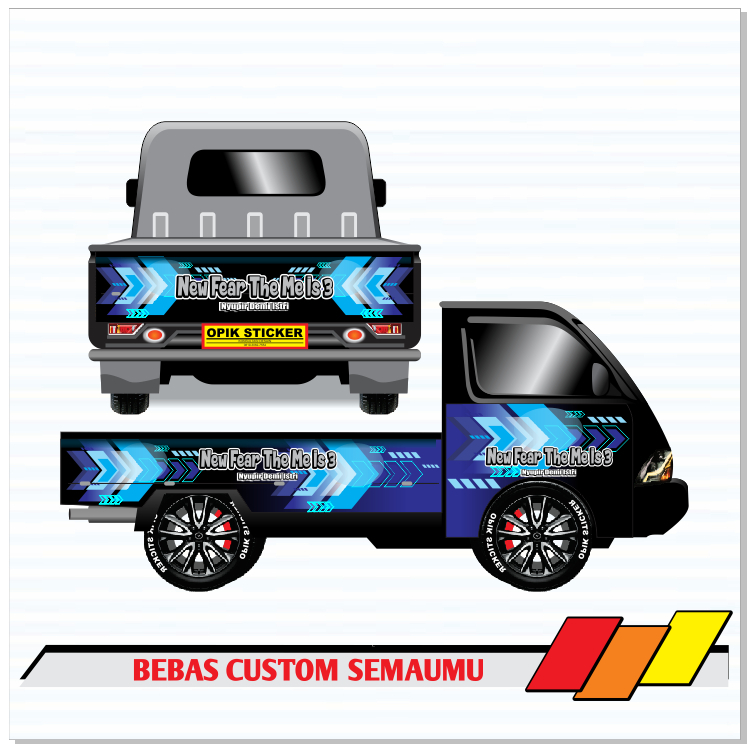 Jual STICKER VINYL MOBIL PICK UP GRAN MAX , CARRY , L300 / DECAL PIK UP ...