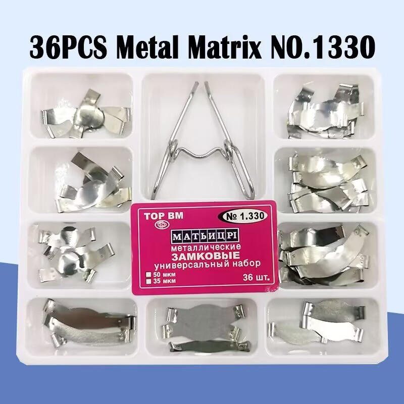 Jual 36pcs dental saddle matrix band sectional contoured 1330 matriks ...