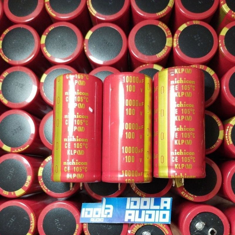 Jual Elko 10000uF / 100v Nichicon / Rubycon Merah Kaki Paku /Elko 10000uF 100 V | Shopee Indonesia