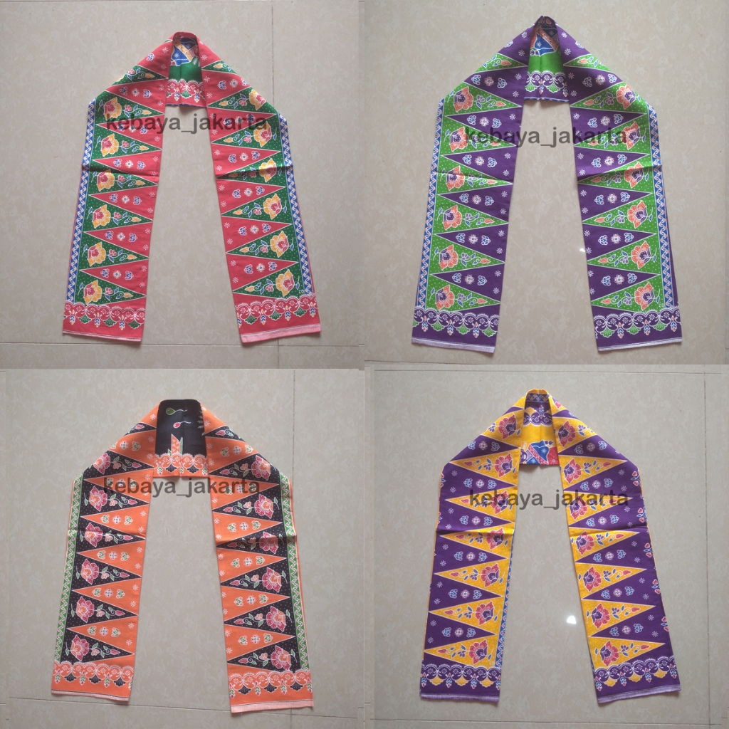 Jual Cukin Syal Selempang Kain Batik Betawi / Selendang Pria Betawi ...