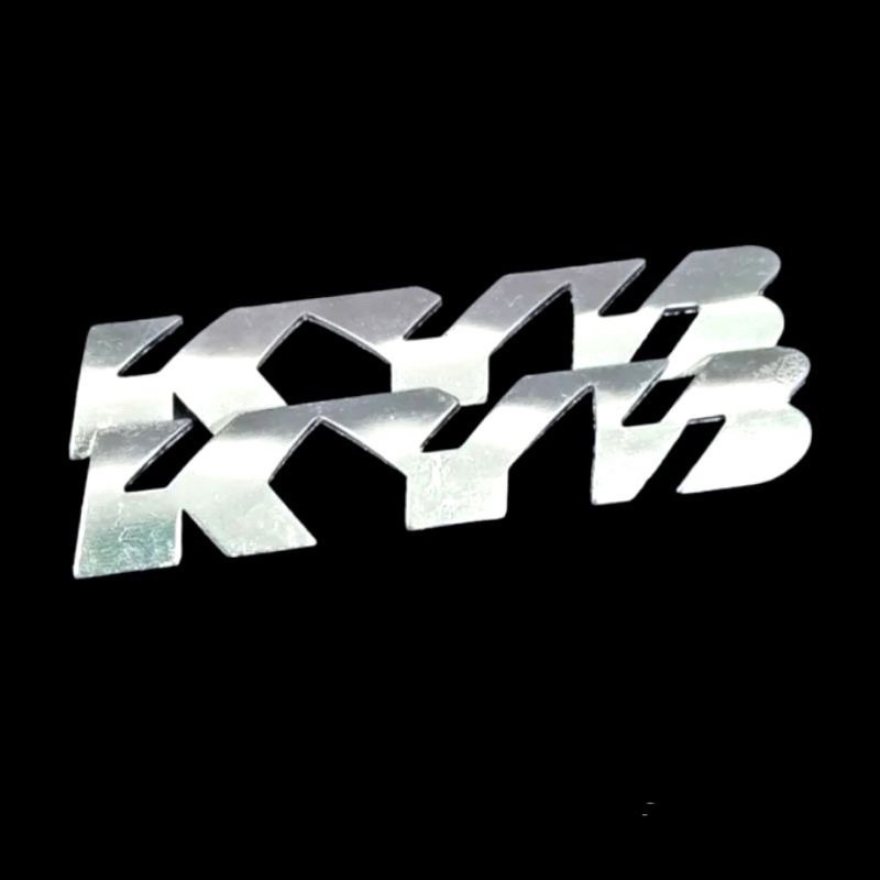Jual EMBLEM LOGO KYB KAYABA ALUMUNIUM EMBLEM BOTTEM KYB HARGA 1 SET ...