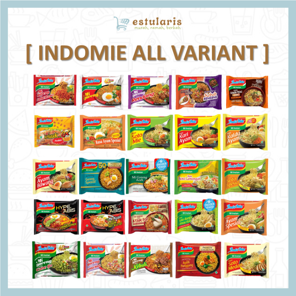 Jual INDOMIE GORENG DAN KUAH ALL VARIAN MIE INSTAN PROMO MURAH HALAL ...