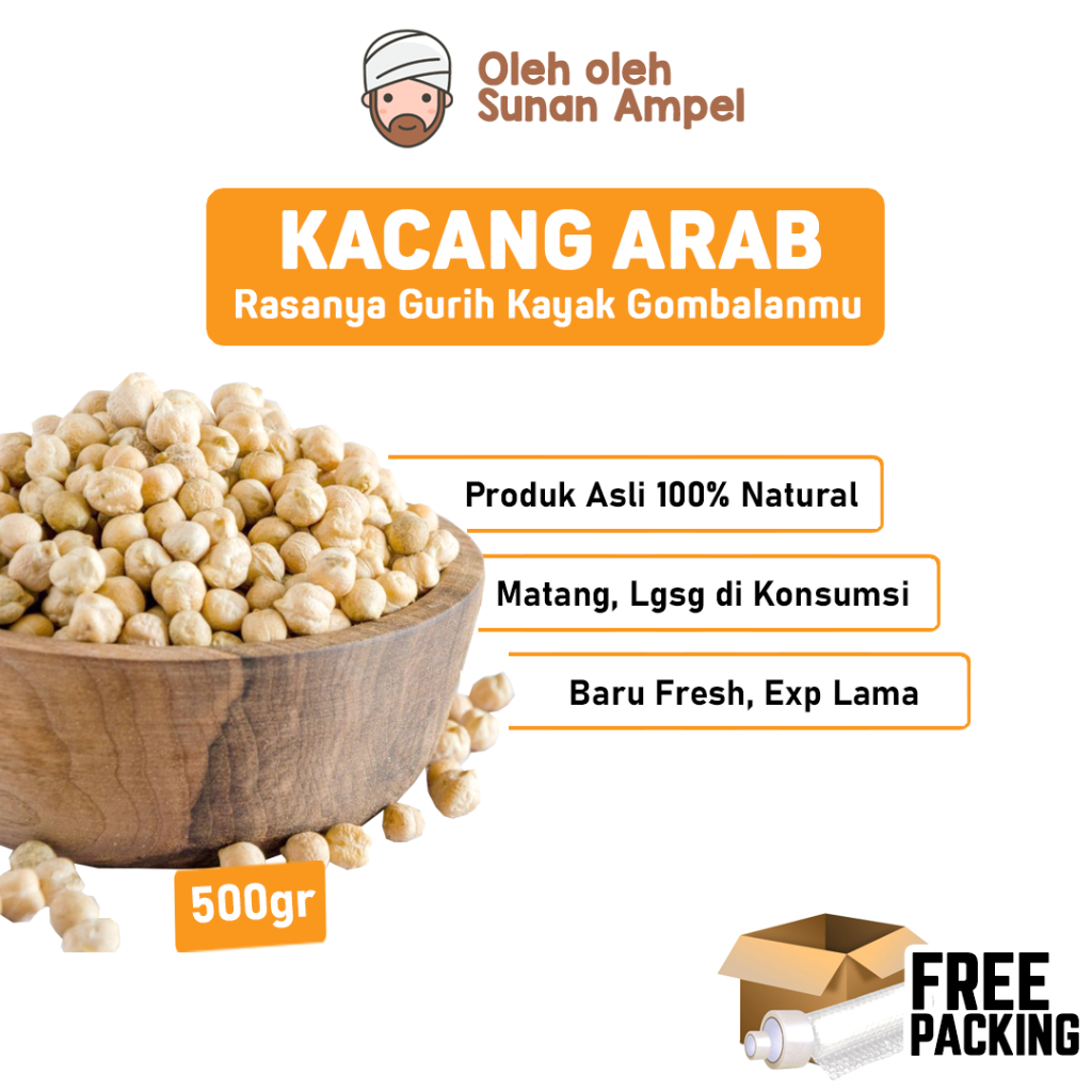 Jual KACANG ARAB Premium 500 Gram Matang Panggang JAGUNG Chickpeas Rasa ...