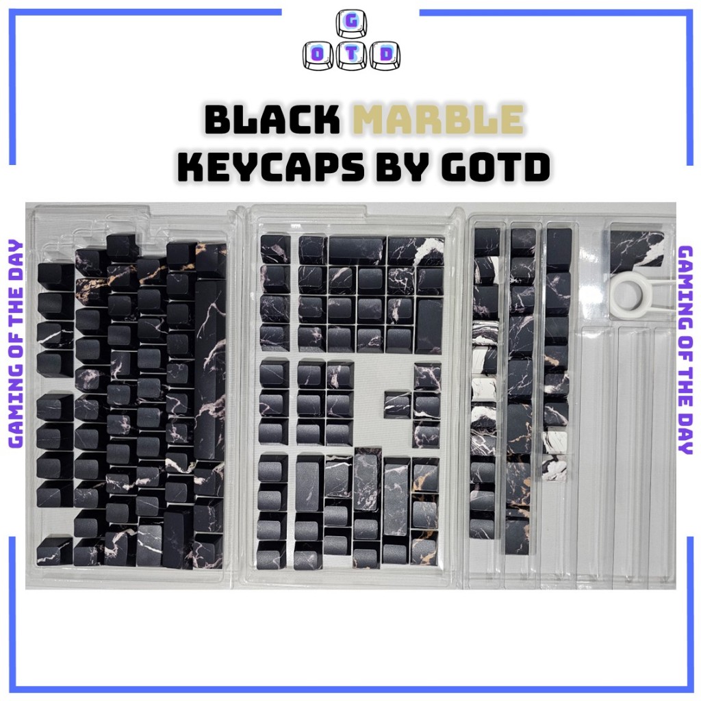 Jual Marble Keycaps Side Letter Print SP Cherry Profile PBT Double Shot ...