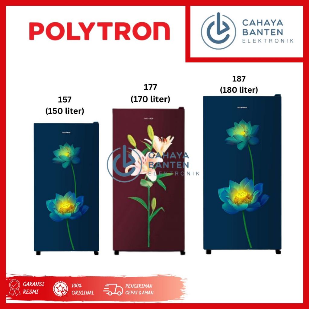Jual KULKAS POLYTRON 187 / 186 180 LITER SERANG | Shopee Indonesia