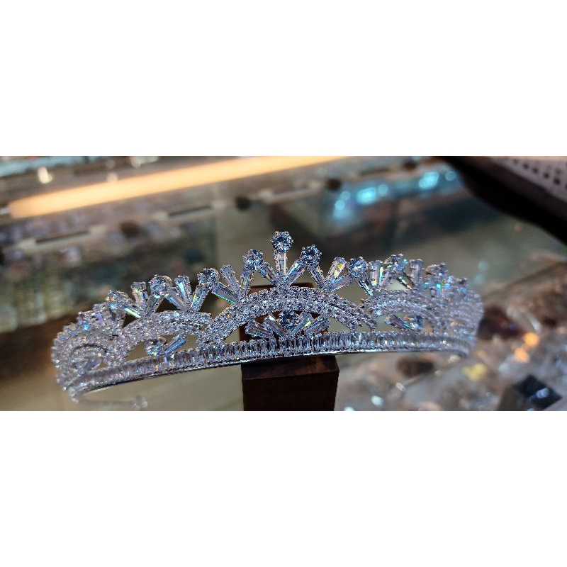 Jual Mahkota Zircon Crystal Korea cocok untuk Pernikahan | Shopee Indonesia