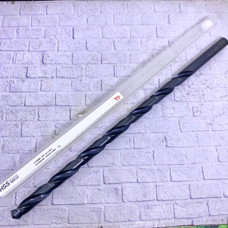 Jual Bor drill 10 x 250 mm long HSS merk YG Korea original baru..Drill ...