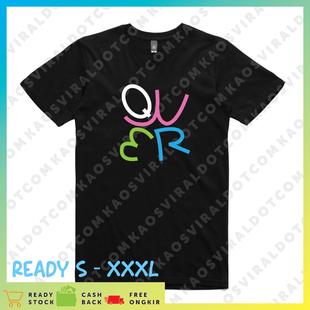 Jual BAJU KAOS KPOP QWER LOGO T-SHIRT DISTRO UNISEX | Shopee Indonesia