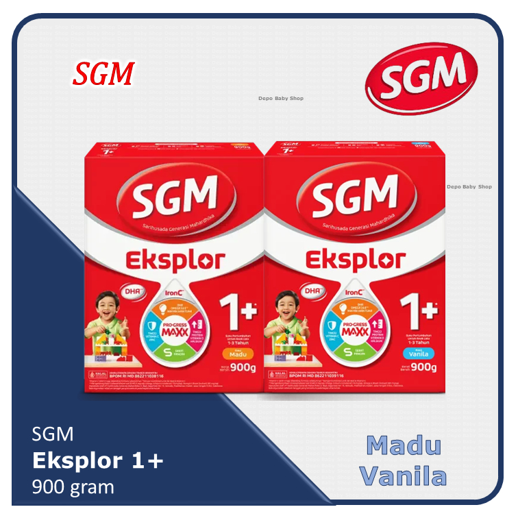 Jual SGM Eksplor 1 plus 900 g Susu Formula 1-3 Tahun 1+ 900 gram | Shopee Indonesia
