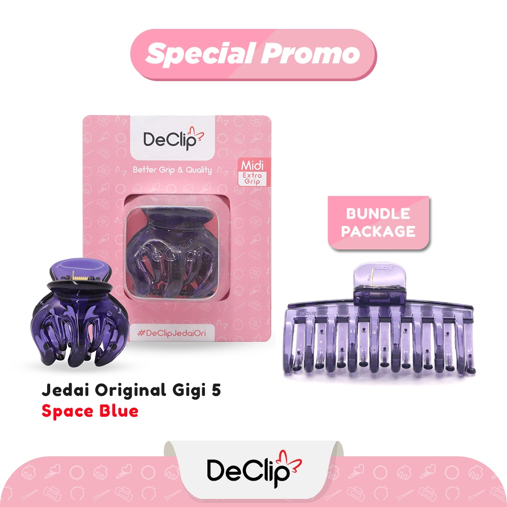 Jual Jedai Bangkok Gigi 5 + Jepit Tabung 9,5cm Declip Original Warna Space Blue | Shopee Indonesia
