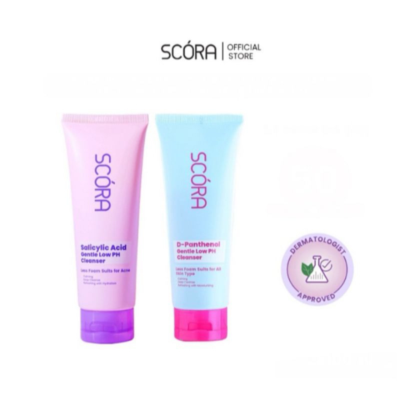 Jual Scora D panthenol & salicylic acid gentle low ph cleanser 100 ml ...