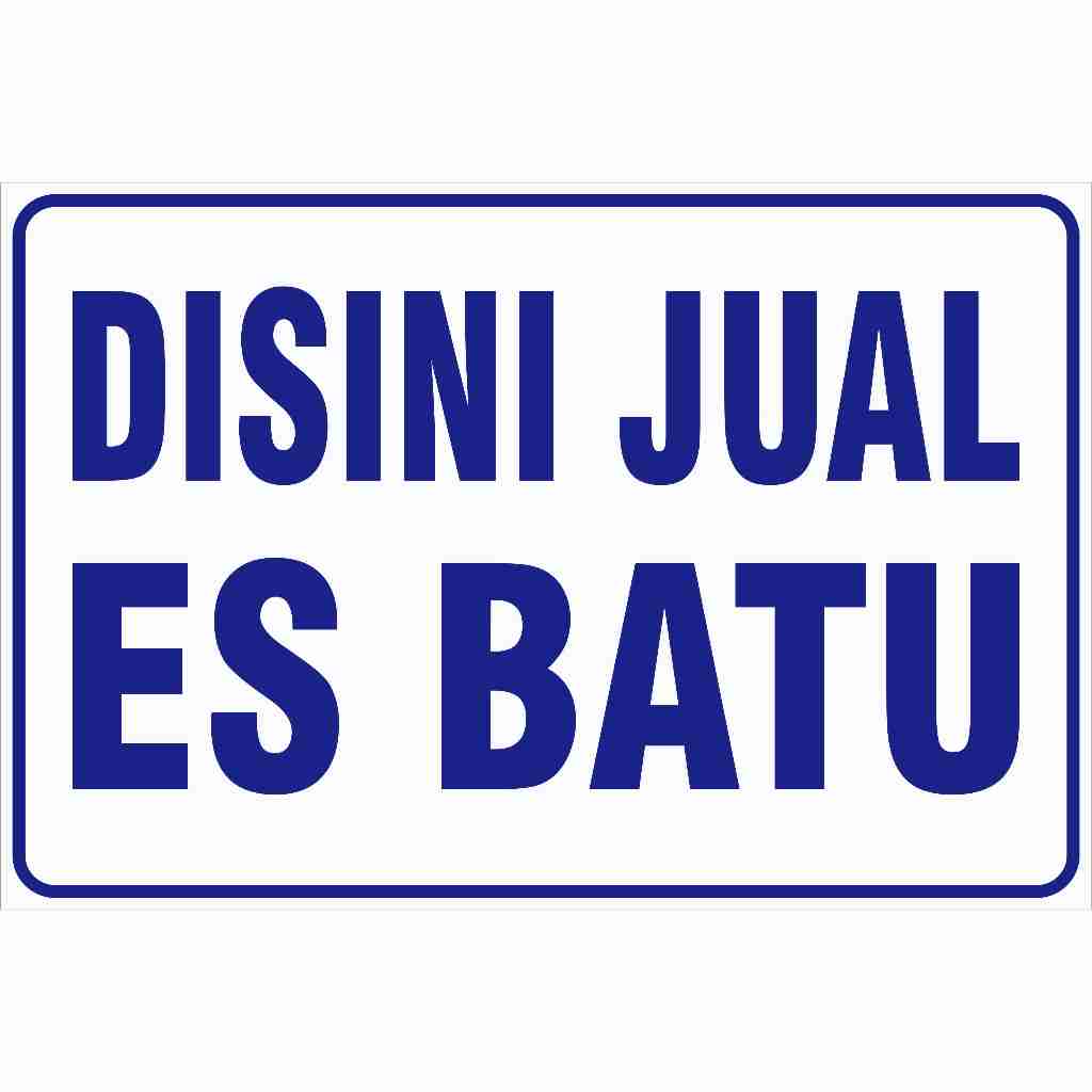Jual STIKER DISINI JUAL ES BATU MODEL 2 | Shopee Indonesia