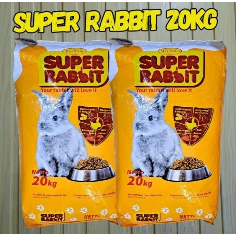Jual Makanan Pelet Kelinci Super Rabbit 20kg | Shopee Indonesia