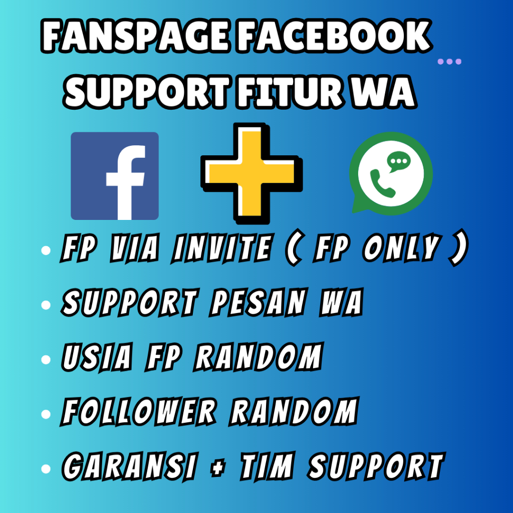 Jual FANPAGE / HALAMAN FACEBOOK FITUR WA (FP Untuk FB ADS Sudah ada ...