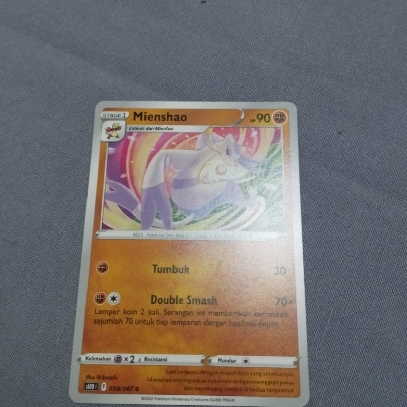 Jual kartu pokemon mienshao | Shopee Indonesia